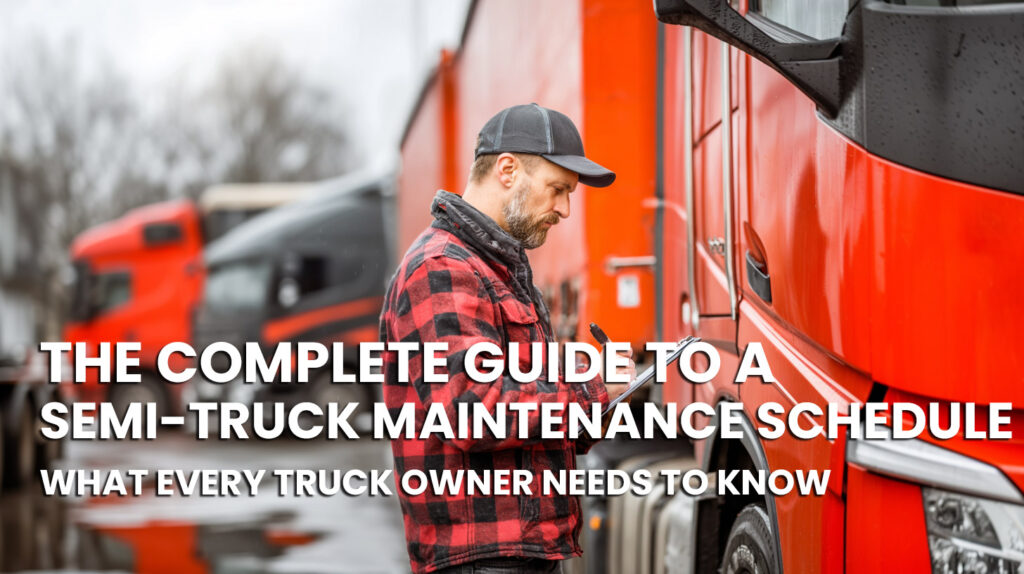 The Complete Guide to a Semi-Truck Maintenance Schedule - RJS Insurance